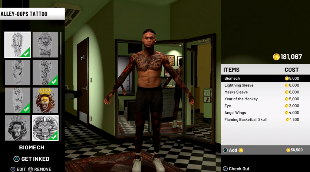 How to Equip and Customize Tattoos in NBA 2K19 - GamePretty