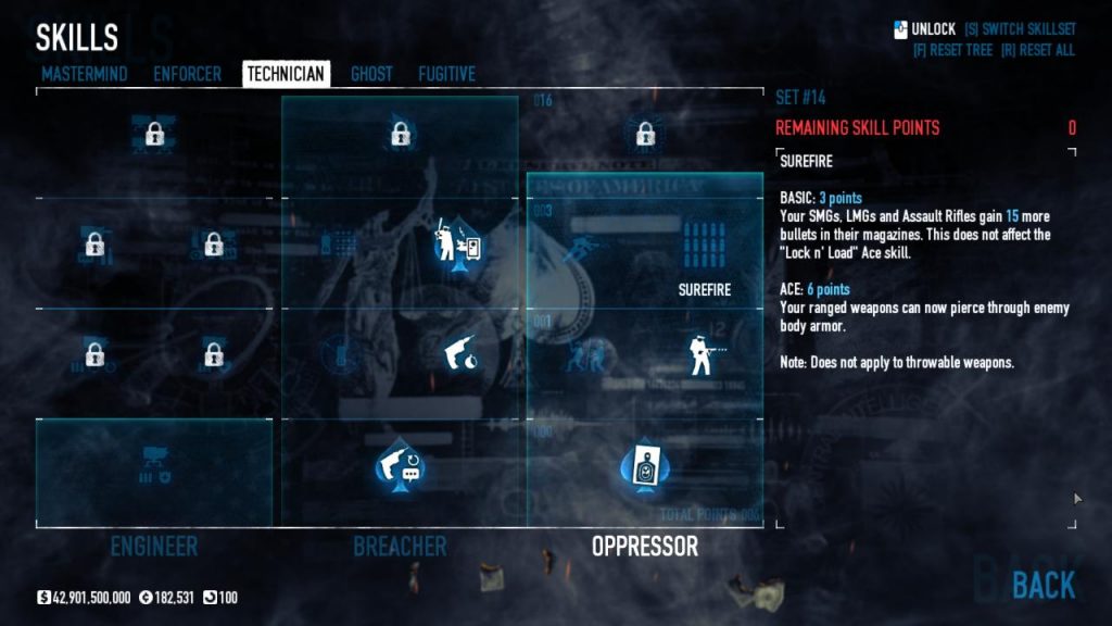 PAYDAY 2: The Technician Armorer Build (DSOD viable) - GamePretty