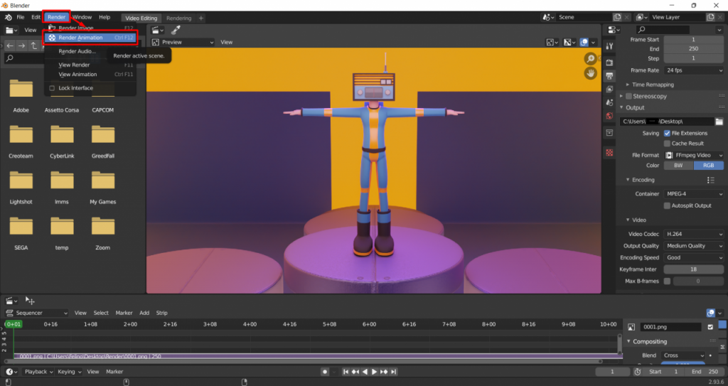 Blender: How to Make Image Sequence - GamePretty