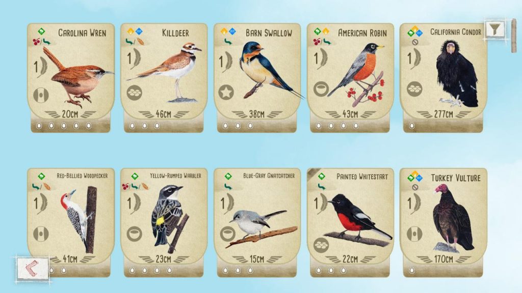 Wingspan: Bird Card List - GamePretty