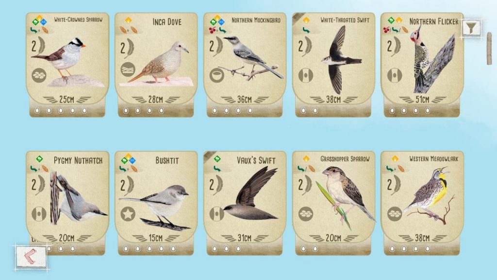 Wingspan: Bird Card List - GamePretty