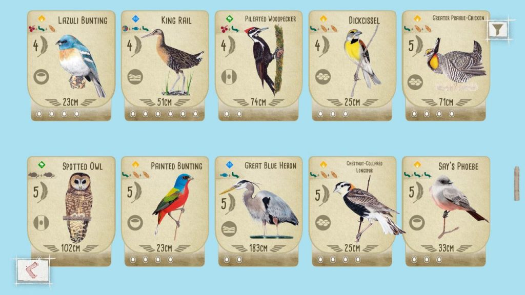 Wingspan: Bird Card List - GamePretty