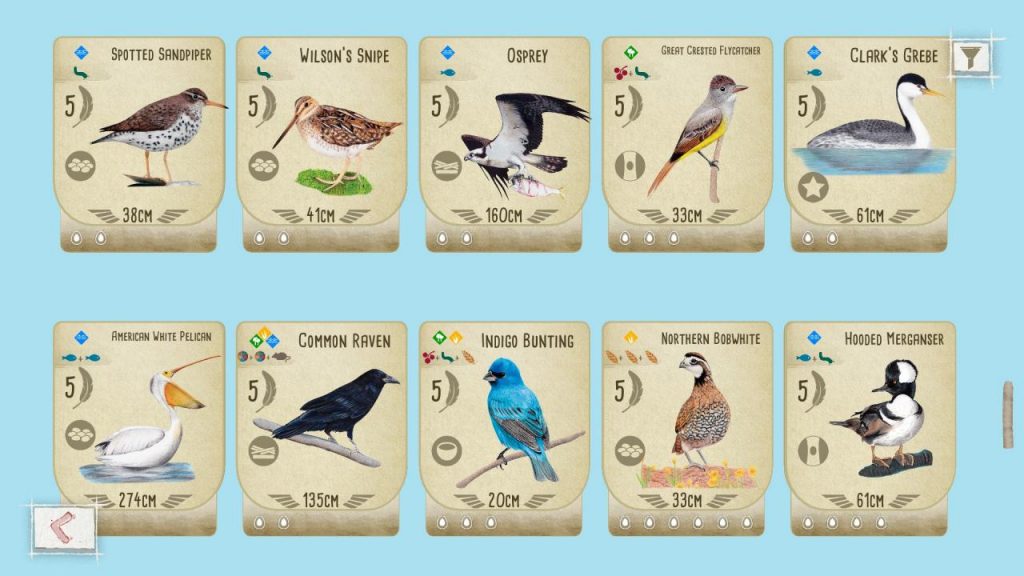 Wingspan: Bird Card List - GamePretty