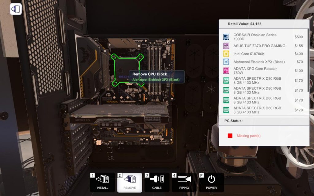 PC Building Simulator: Custom Water Cooling Builds Guide - GamePretty