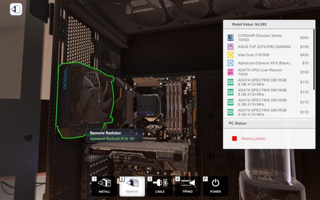 PC Building Simulator: Custom Water Cooling Builds Guide - GamePretty