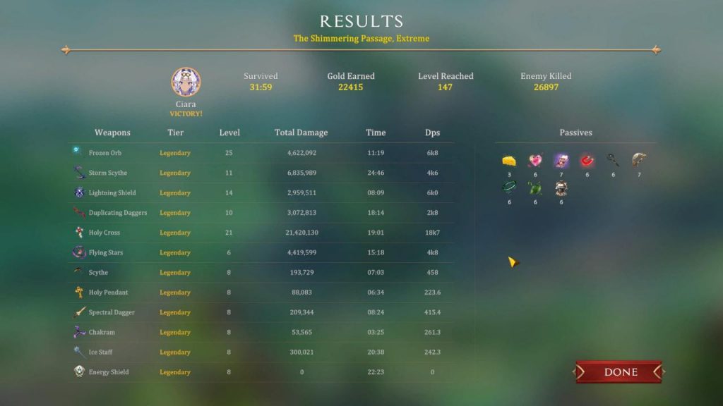 Sexy Mystic Survivors: Weapon Evolution Chart - GamePretty