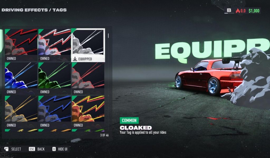 Need for Speed Unbound: How To Turn Off The Driving Effects / Tags ...