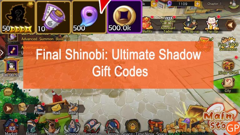 Final Shinobi Ultimate Shadow Codes (March 2024): New Updated! - GamePretty