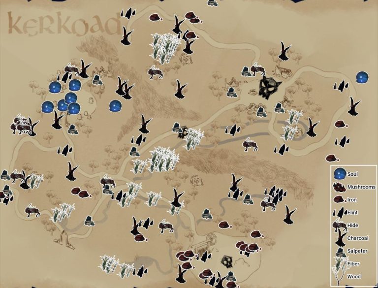 An Ankou: Ker Koad Ressource Map - GamePretty