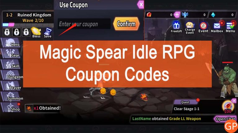 Magic Spear: Idle RPG Codes for March 2024 - GamePretty
