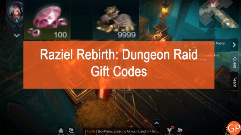 Raziel Rebirth Dungeon Raid Codes (November 2024): Official Release ...
