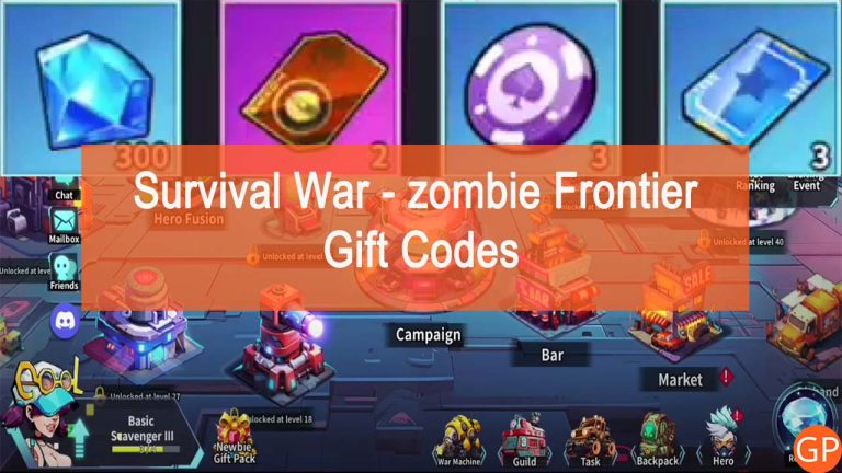 Survival War - zombie Frontier Codes for April 2024 - GamePretty
