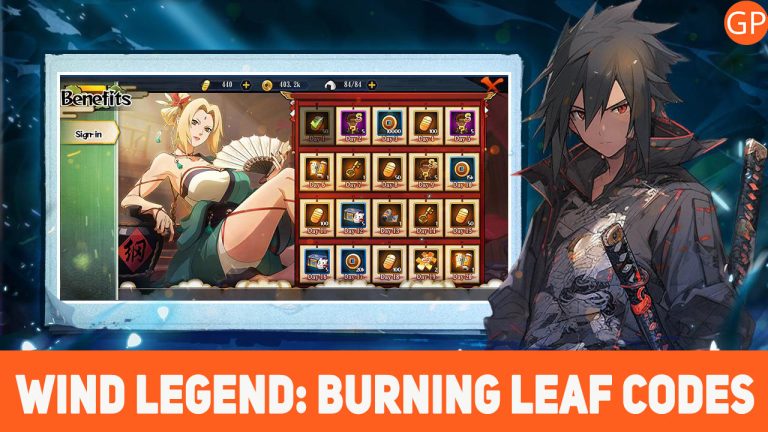 Wind Legend: Burning Leaf Codes for June 2024 - GamePretty