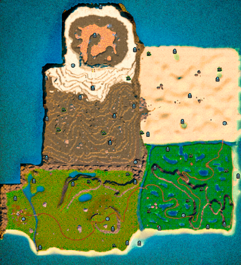The Rangers In The South Map: Magic Stones, Waypoints, and Dungeons ...